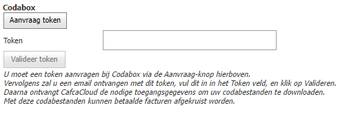 Codabox activatie & gebruik